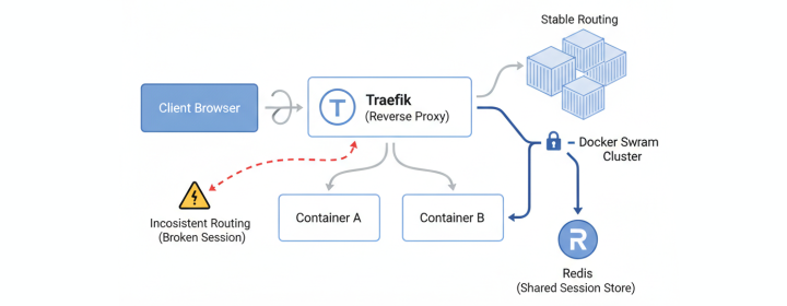Refreshing Web Page Logs Out the User When Using Traefik in Docker ...
